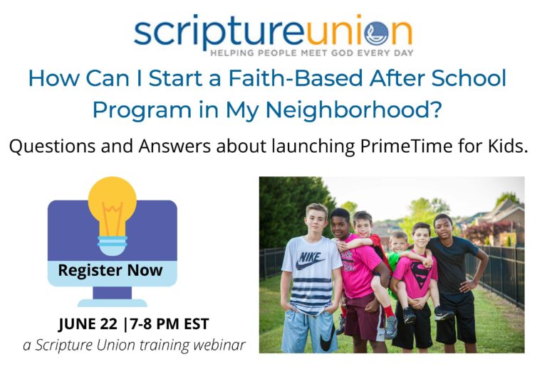 Training Webinar June 2021 - Scripture Union